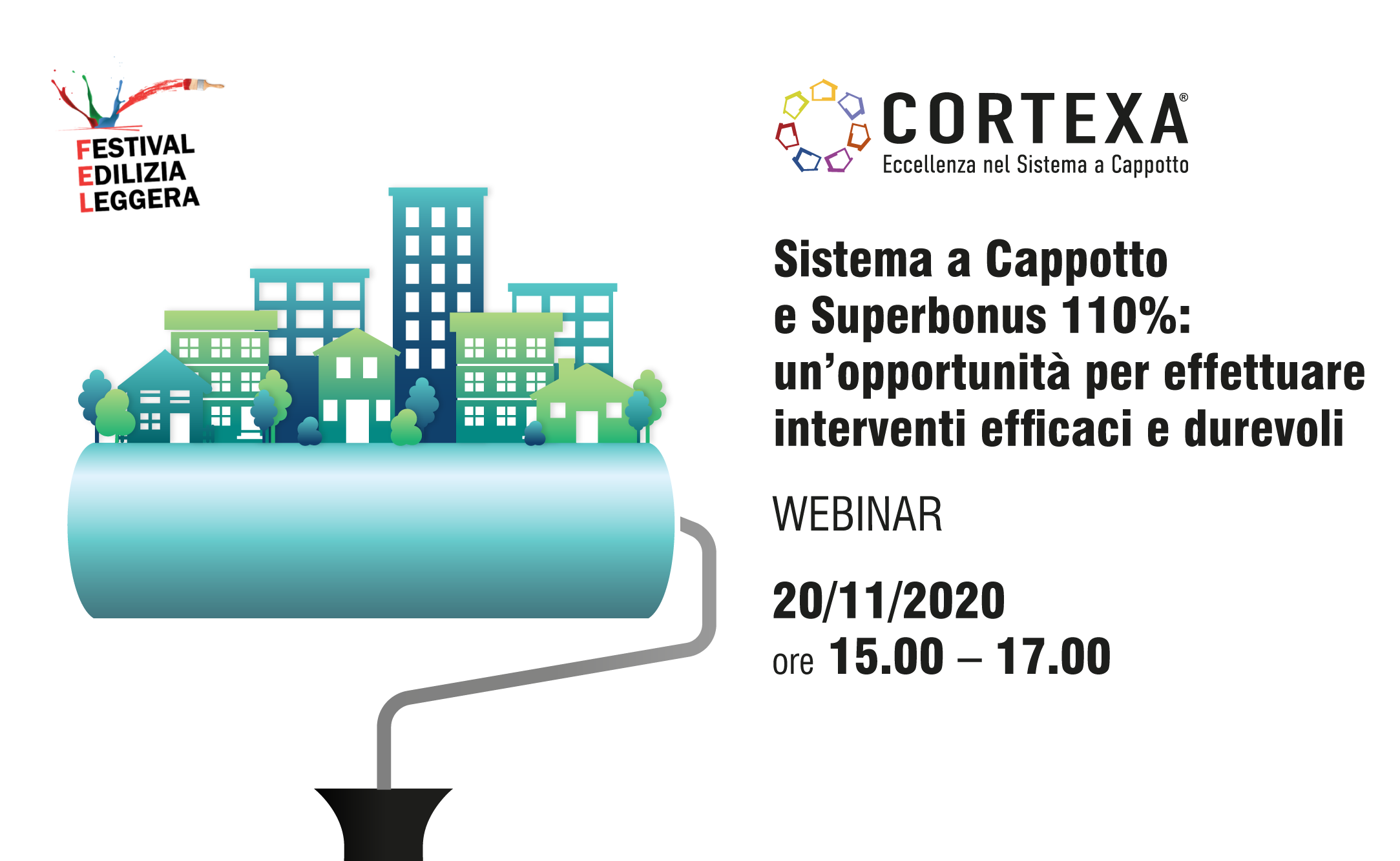 Webinar Cortexa - FEL 20/11/20: Superbonus e Sistema a Cappotto
